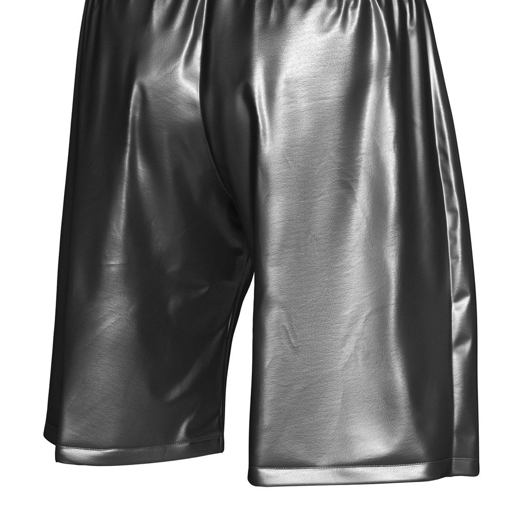 boxing trunks black 3d model