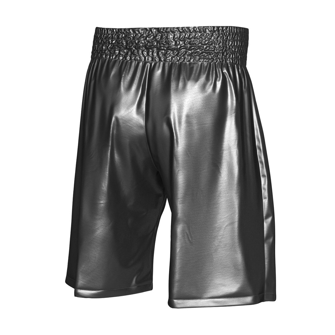 boxing trunks black 3d model