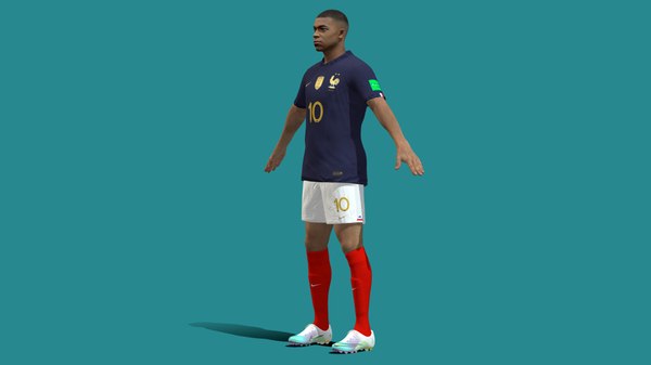 modelo 3d Kylian Mbappé Francia - TurboSquid 2001345