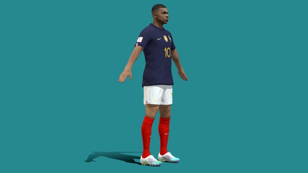 modelo 3d Kylian Mbappé Francia - TurboSquid 2001345
