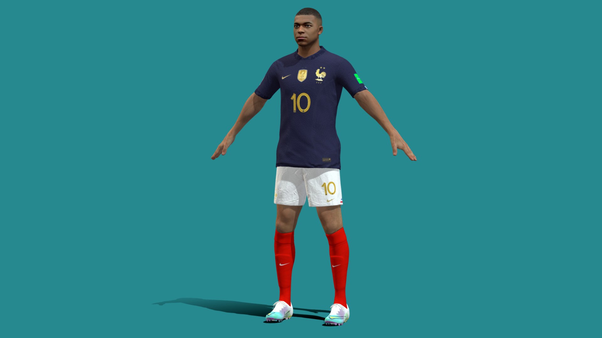 Kylian Mbappe France Model - TurboSquid 2001345