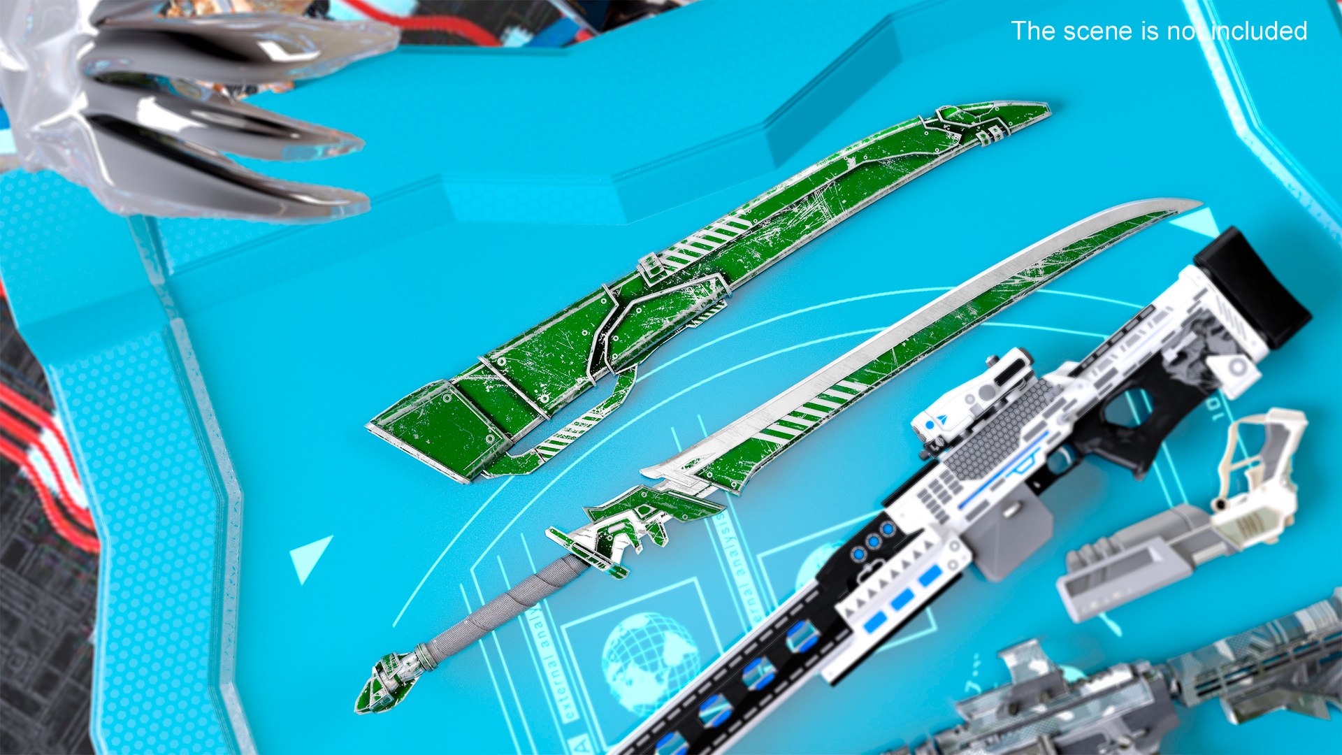 Futuristic Sword Model - TurboSquid 2162347