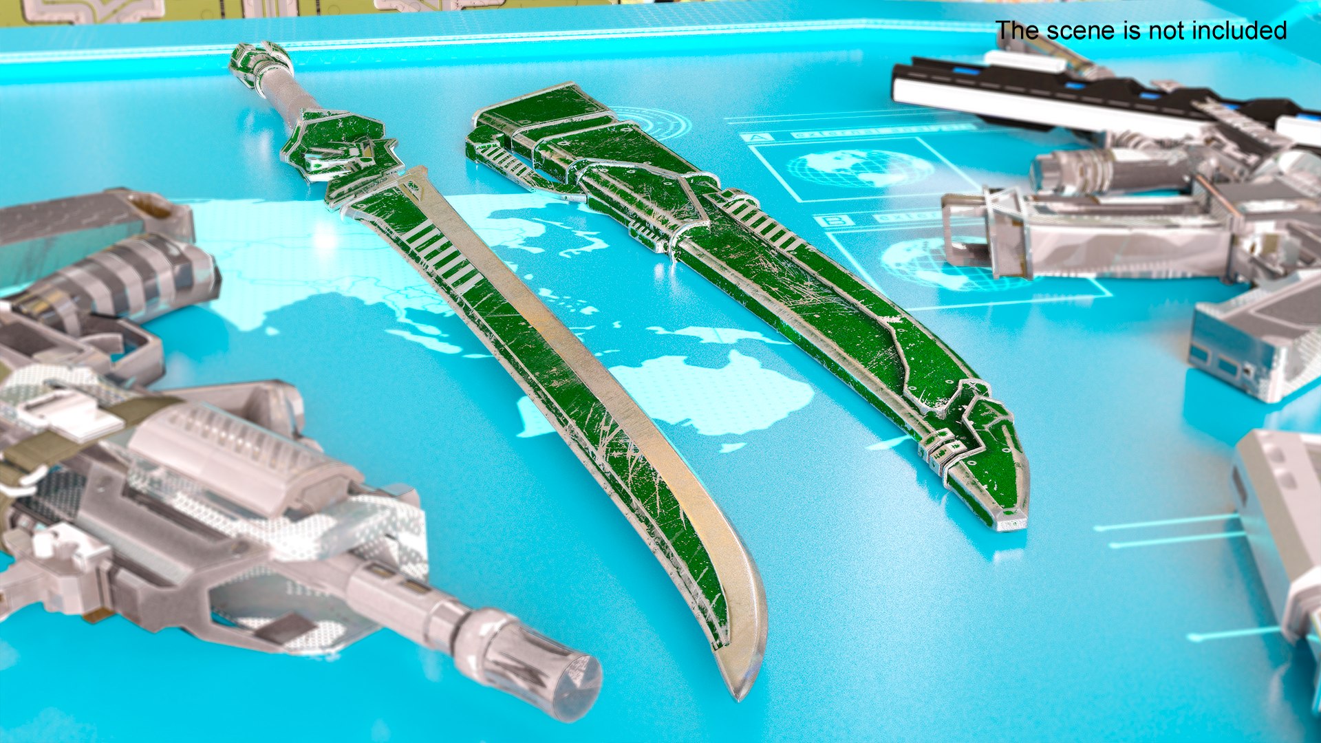 Futuristic Sword Model - TurboSquid 2162347