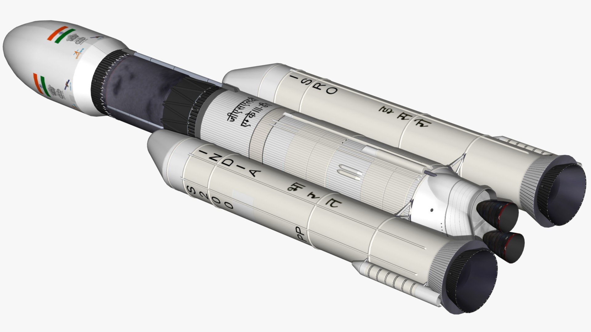 Gslv mk iii 3D model - TurboSquid 1170143