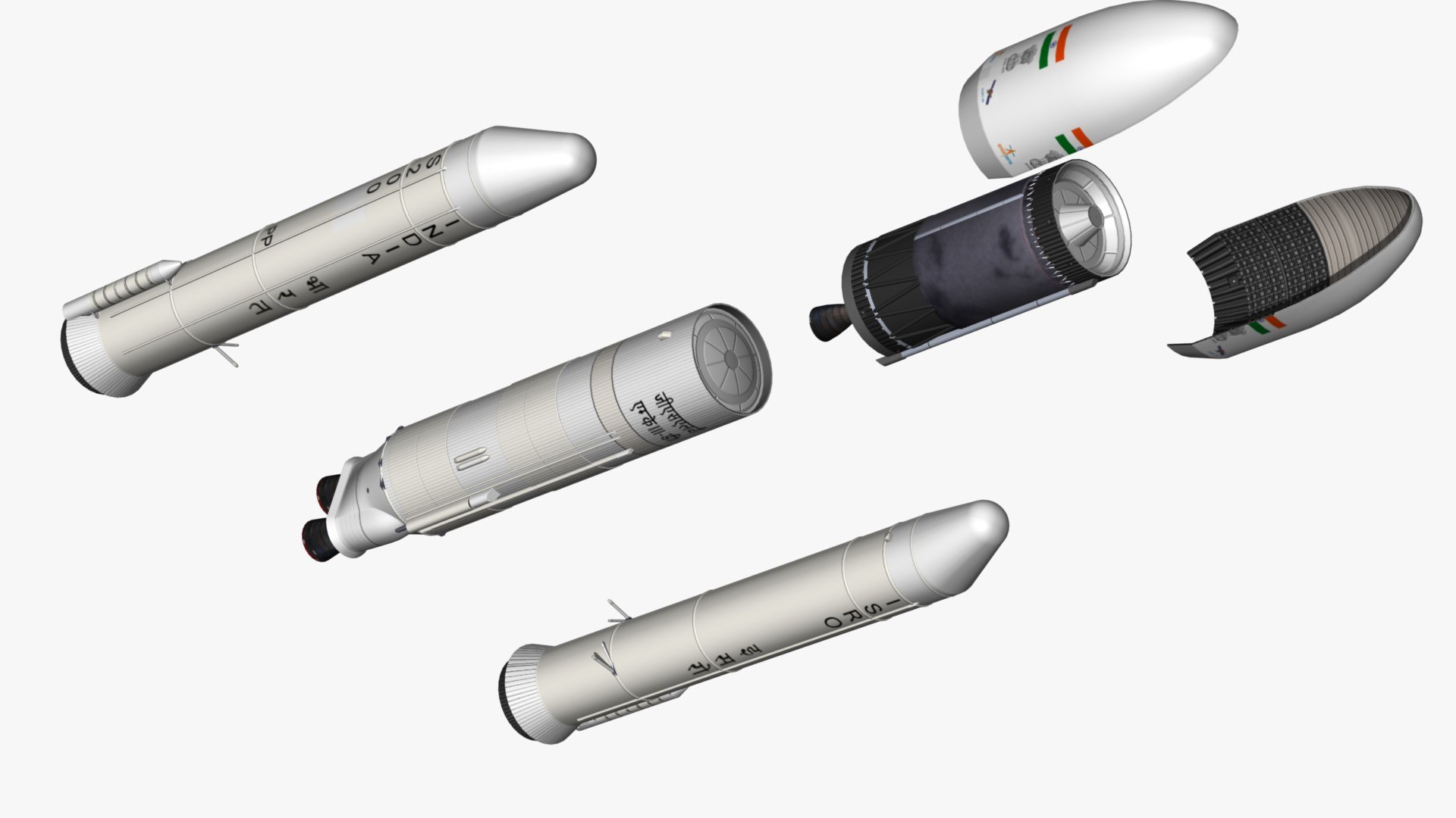 Gslv Mk Iii 3D Model - TurboSquid 1170143