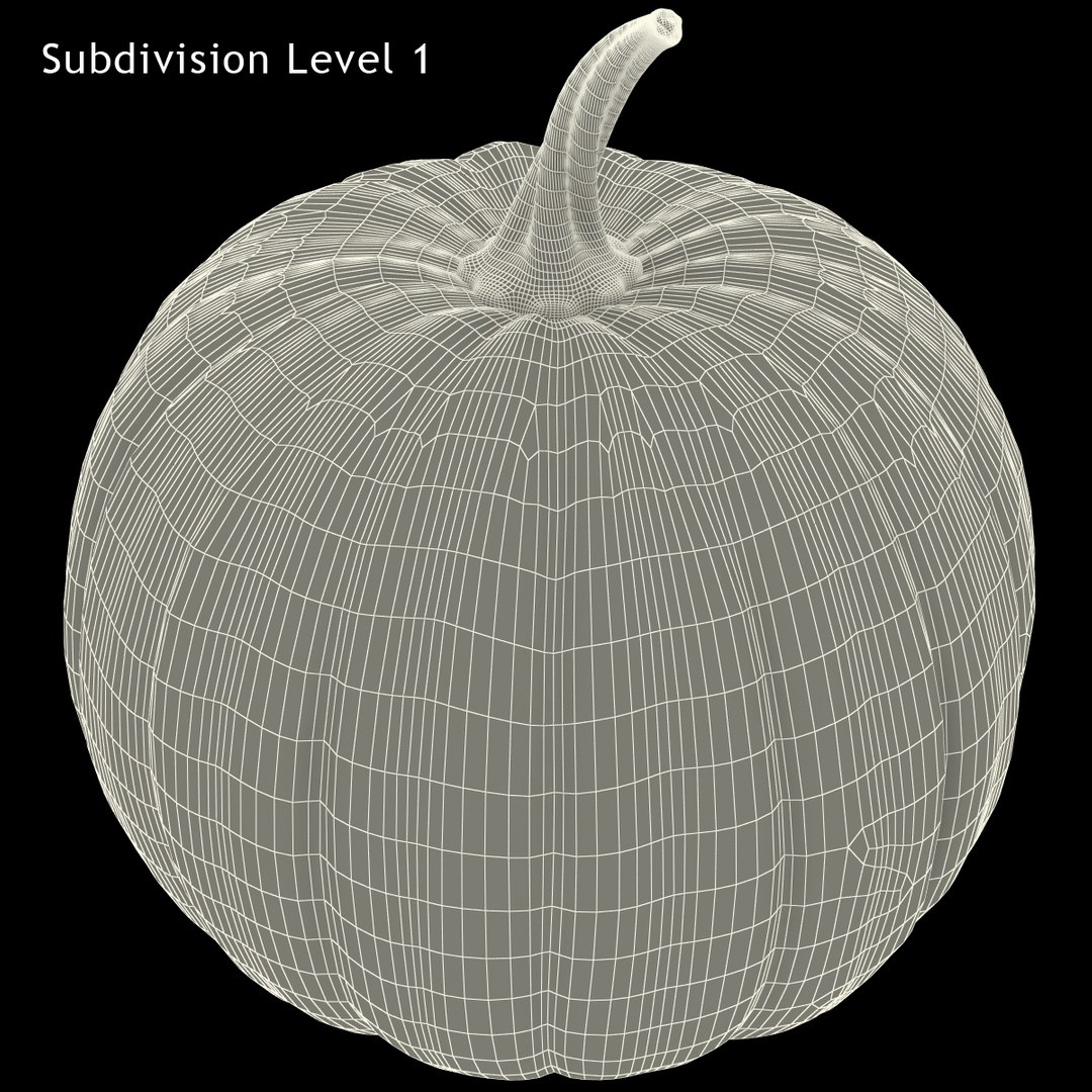 3d pumpkin 2 model