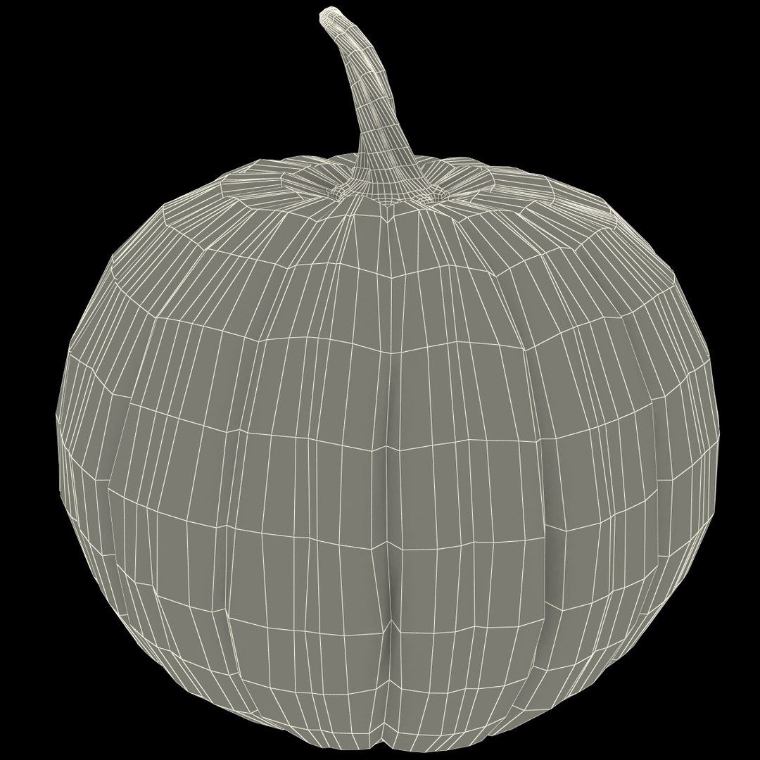 3d Pumpkin 2 Model
