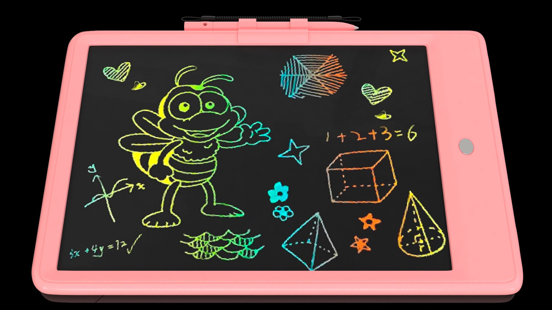 3D Colorful Screen Drawing Board Pink - TurboSquid 2028429