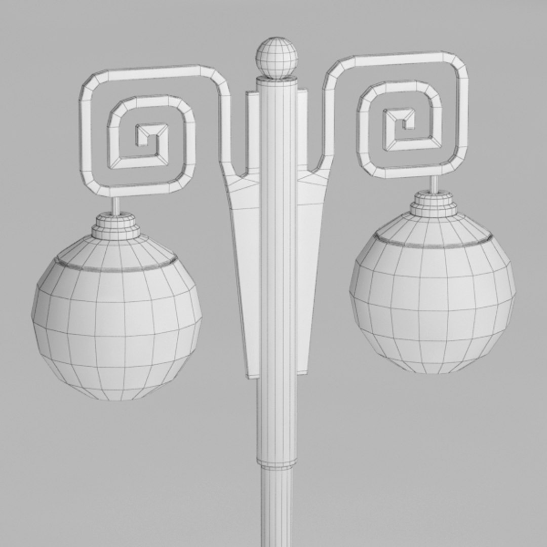 street lamp 3d max