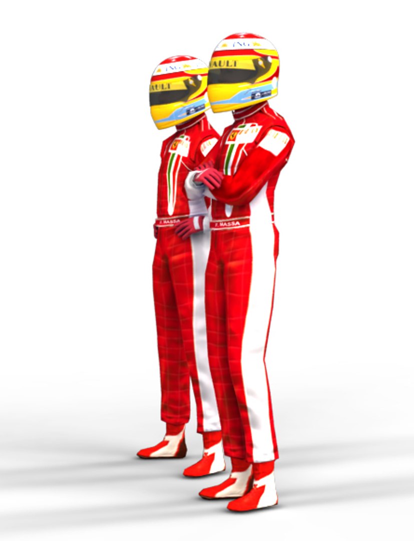 Fernando Alonso F1 Driver 3d Model