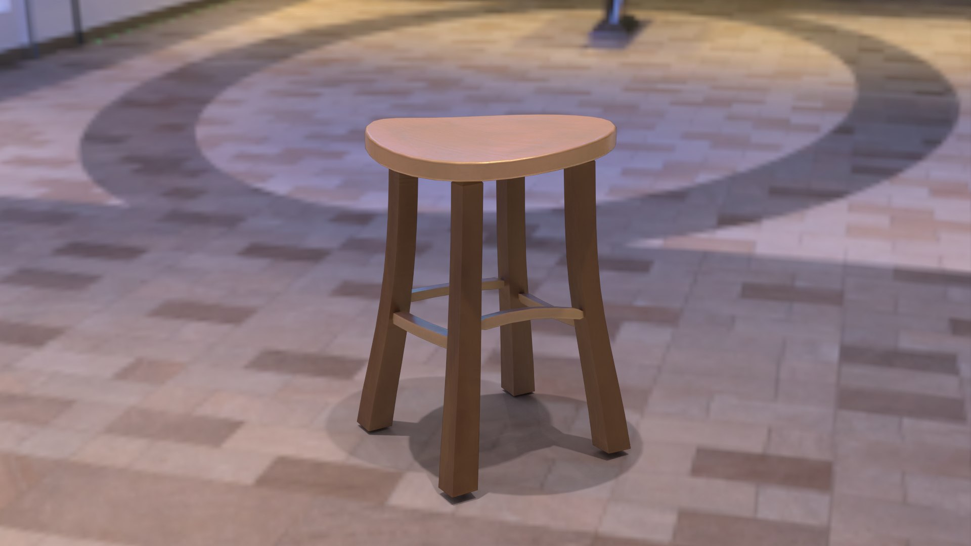 Stylized Game Ready Square Stool 3D Model - TurboSquid 1988688