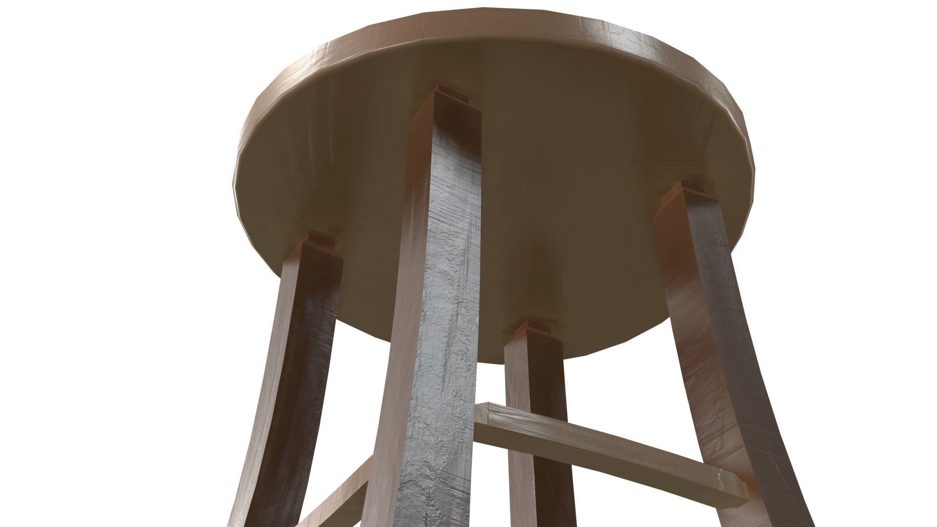 Stylized Game Ready Square Stool 3D Model - TurboSquid 1988688