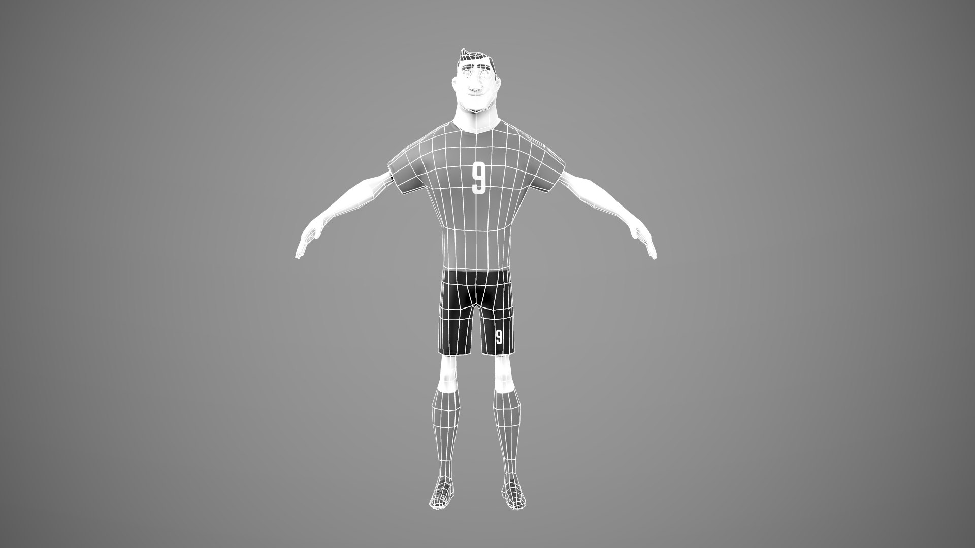 Football player 3D model - TurboSquid 1894154