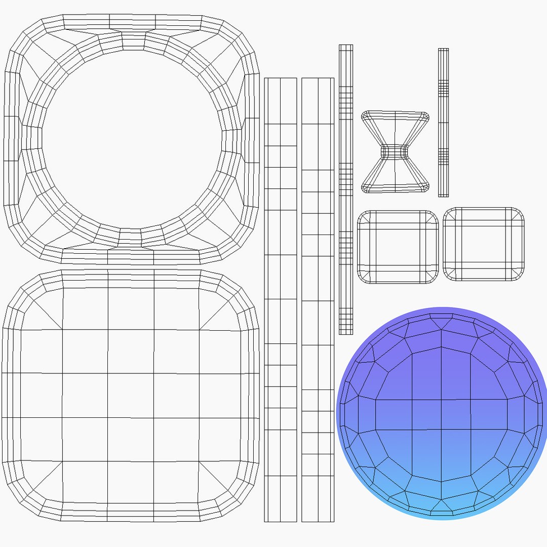3D IPhone IOS Clips Icon Model - TurboSquid 2222947