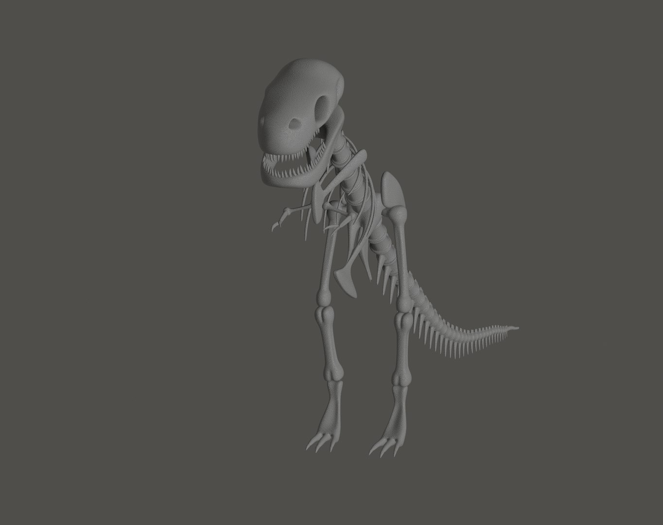 Tyrannosaurus Rex Fossil 3D Model - TurboSquid 2198684