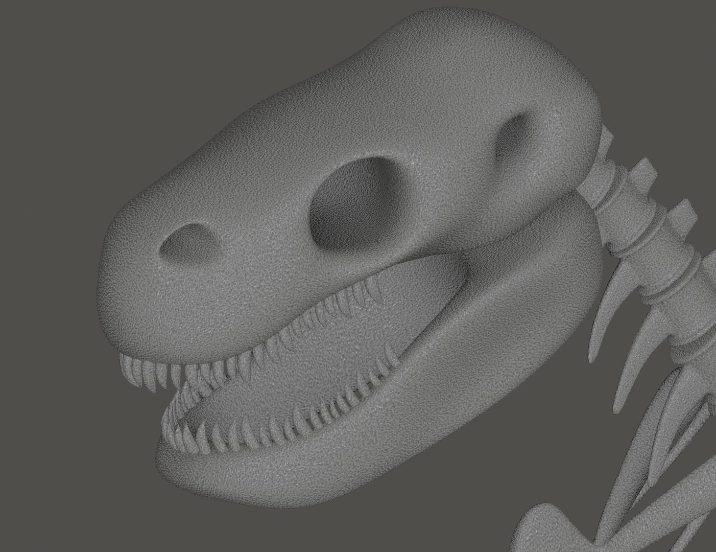 Tyrannosaurus Rex Fossil 3D Model - TurboSquid 2198684