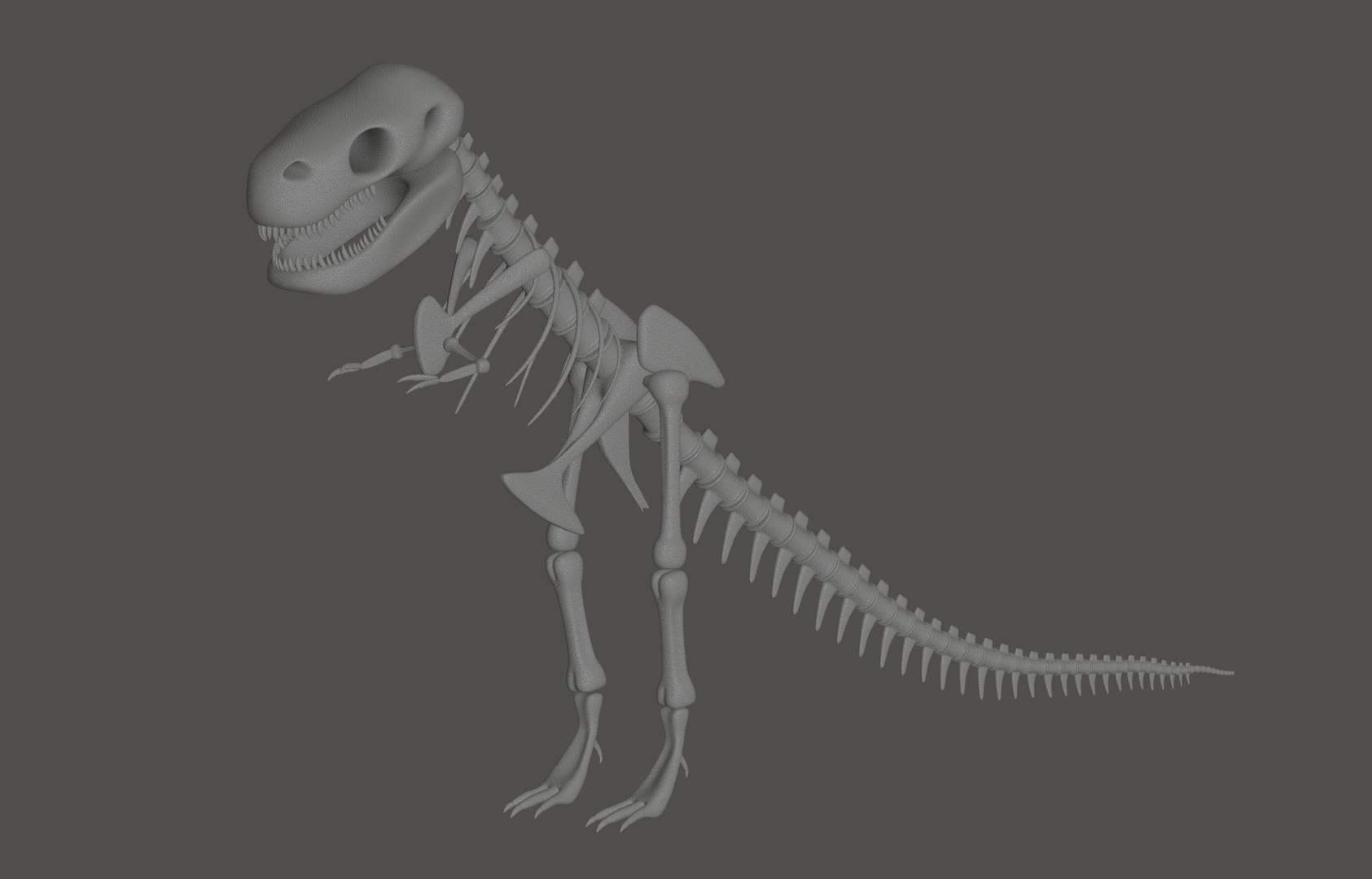 Tyrannosaurus Rex Fossil 3D Model - TurboSquid 2198684