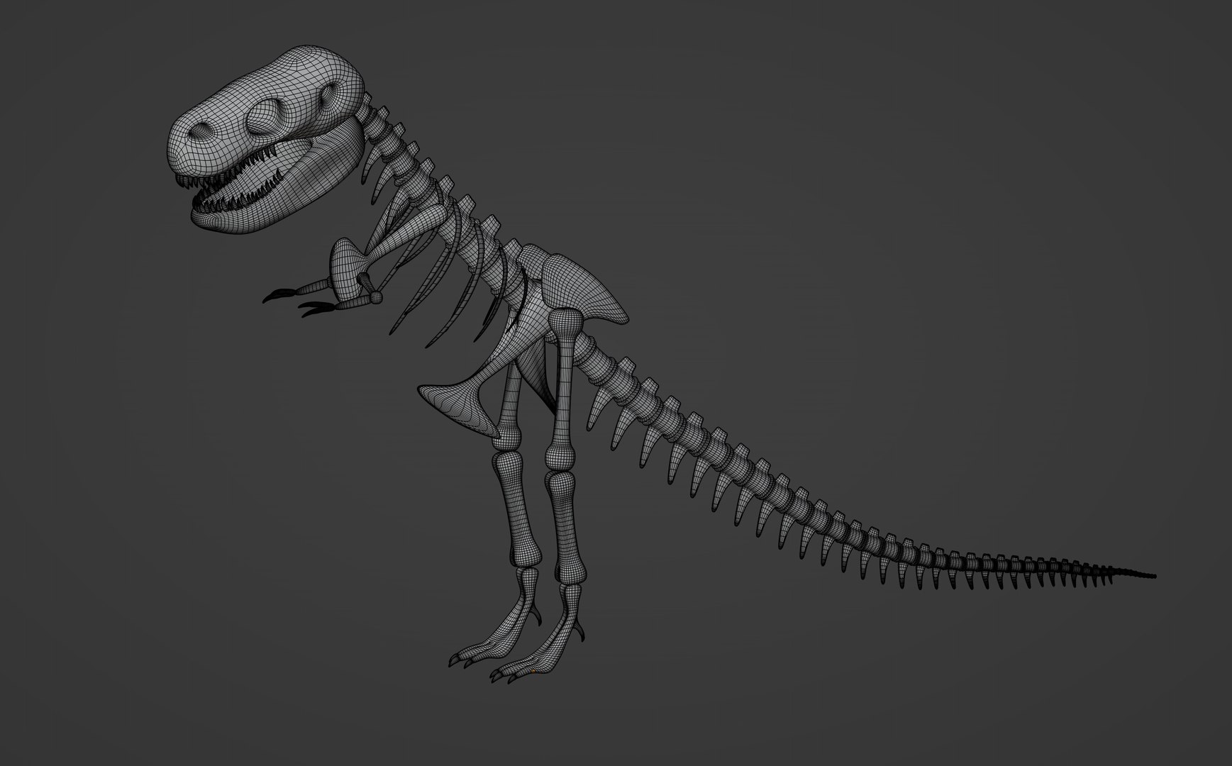 Tyrannosaurus Rex Fossil 3D Model - TurboSquid 2198684