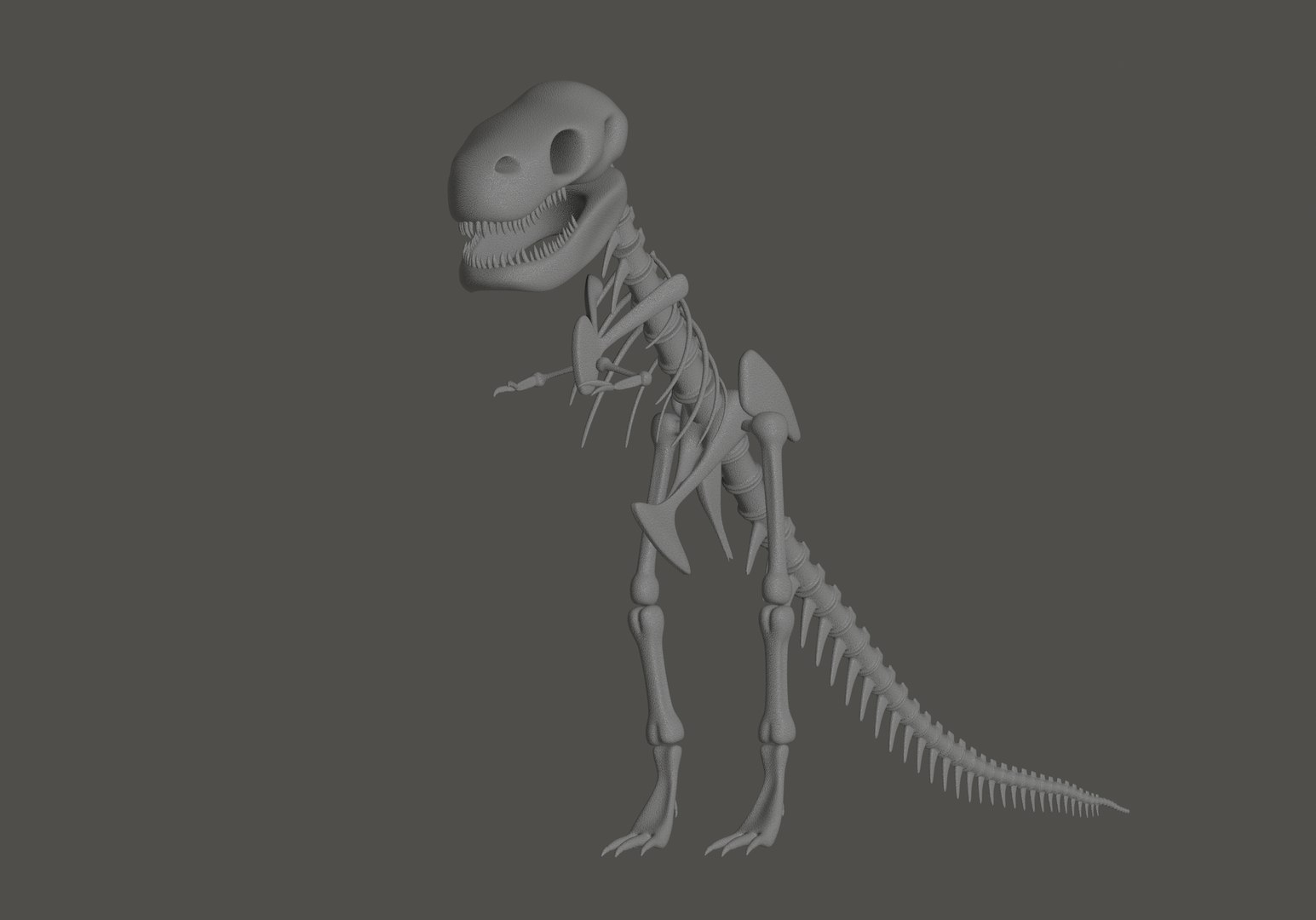 Tyrannosaurus Rex Fossil 3D Model - TurboSquid 2198684