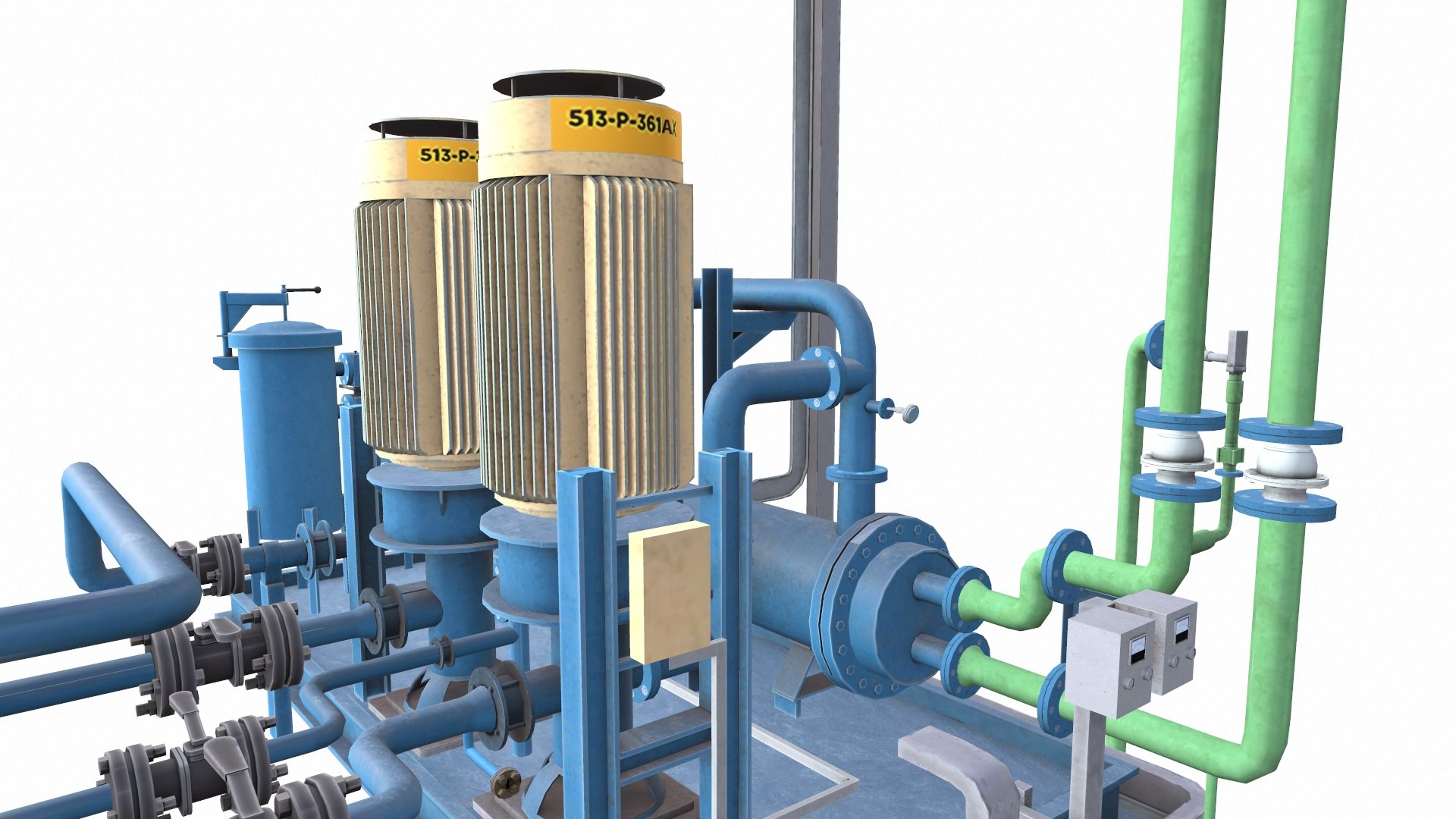 Gear Box Lube Oil Cooler 3D Model - TurboSquid 2345620