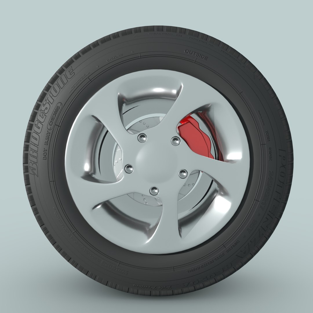 3D Model Car Wheel Disk Break - TurboSquid 1450746