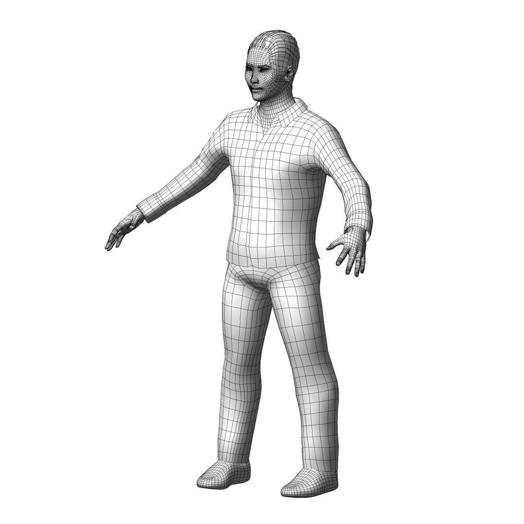 3D Man Character Rig - TurboSquid 1552961