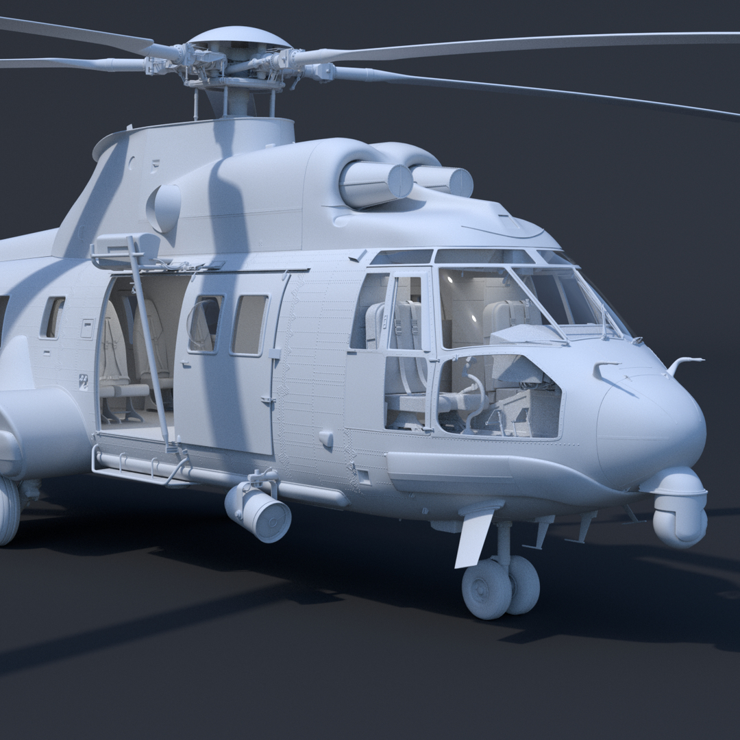 eurocopter super puma 3d model