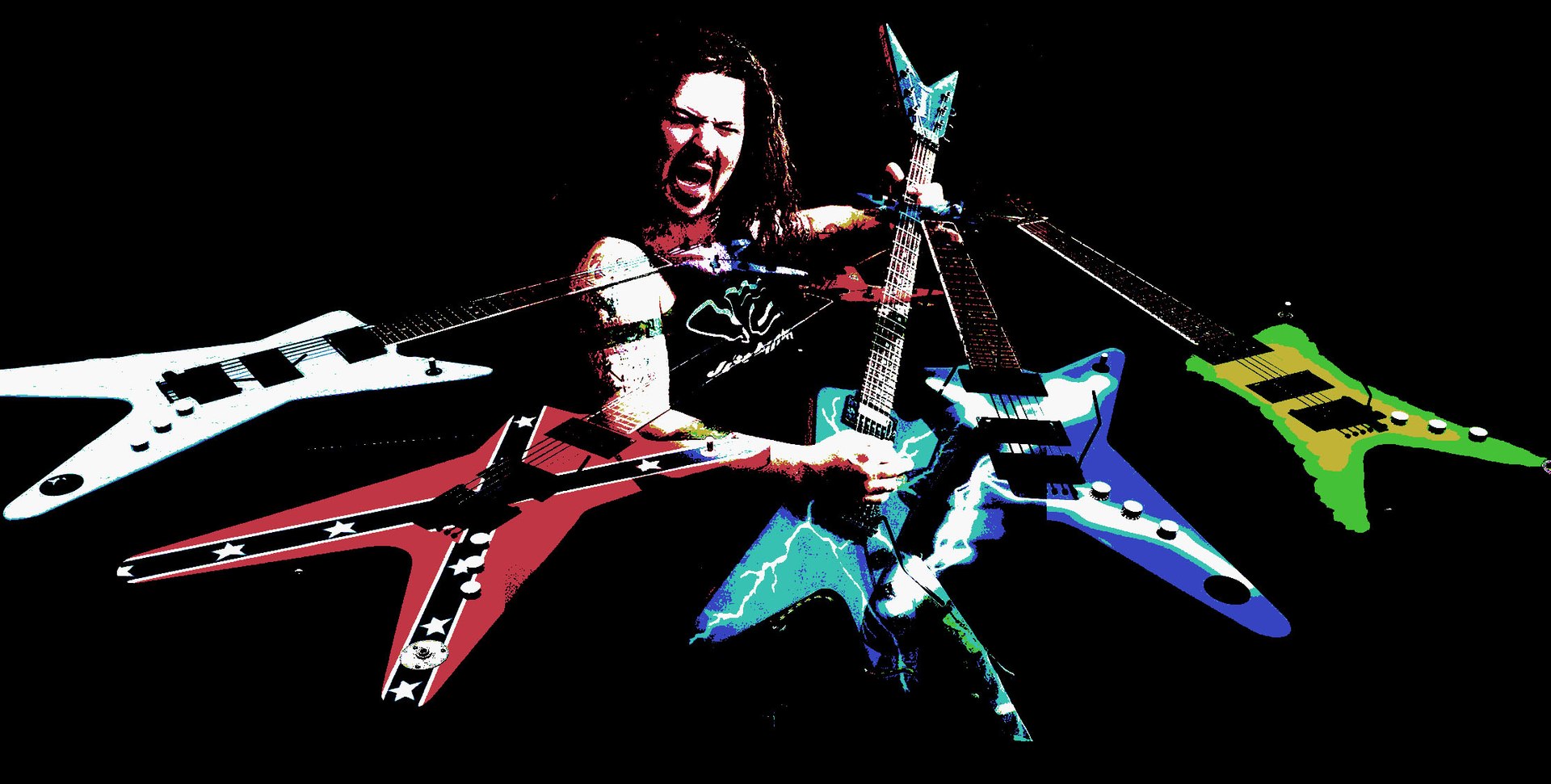 Dimebag Darrell Guitars 3D Model - TurboSquid 1550610