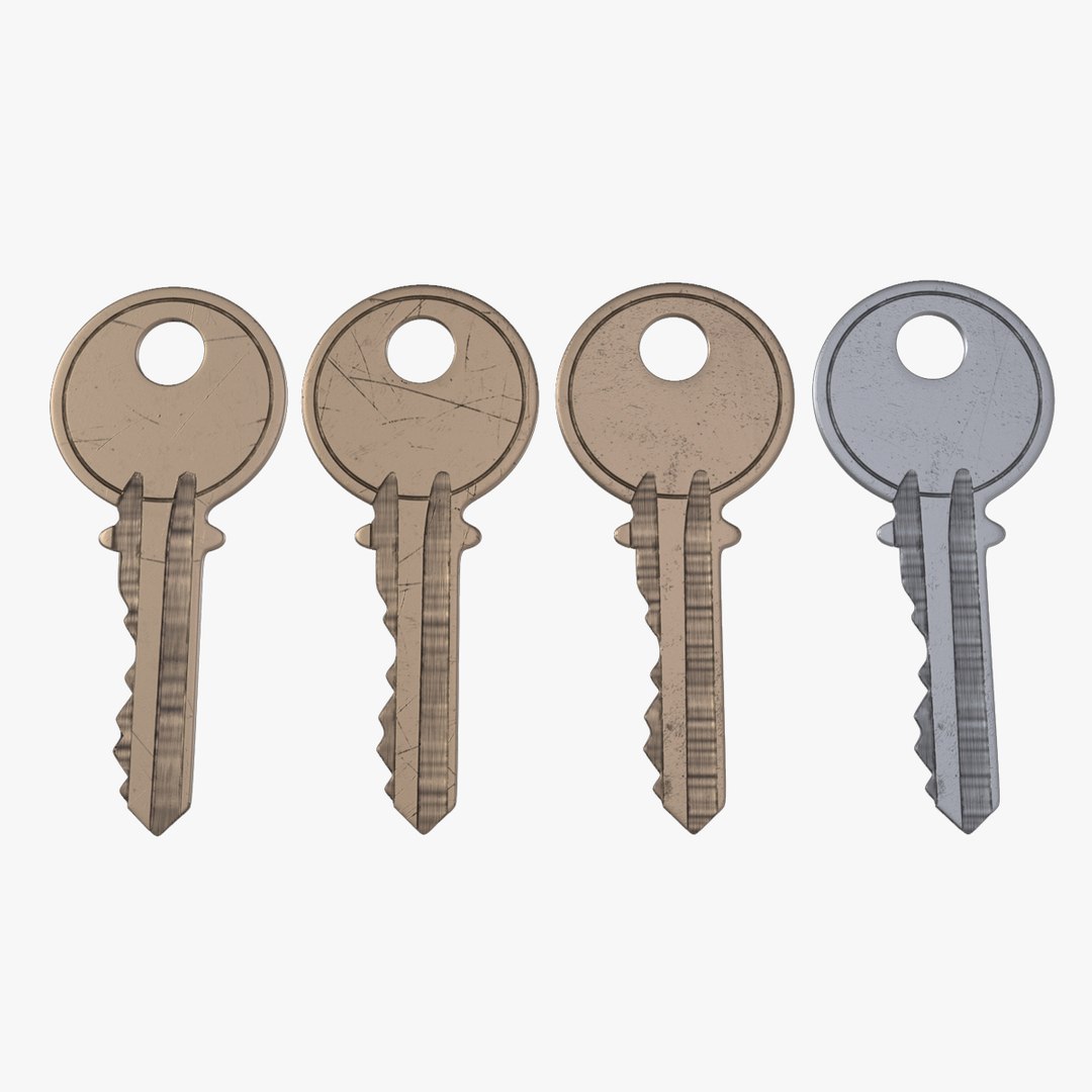4 Old Keys 3D Model - TurboSquid 2007439