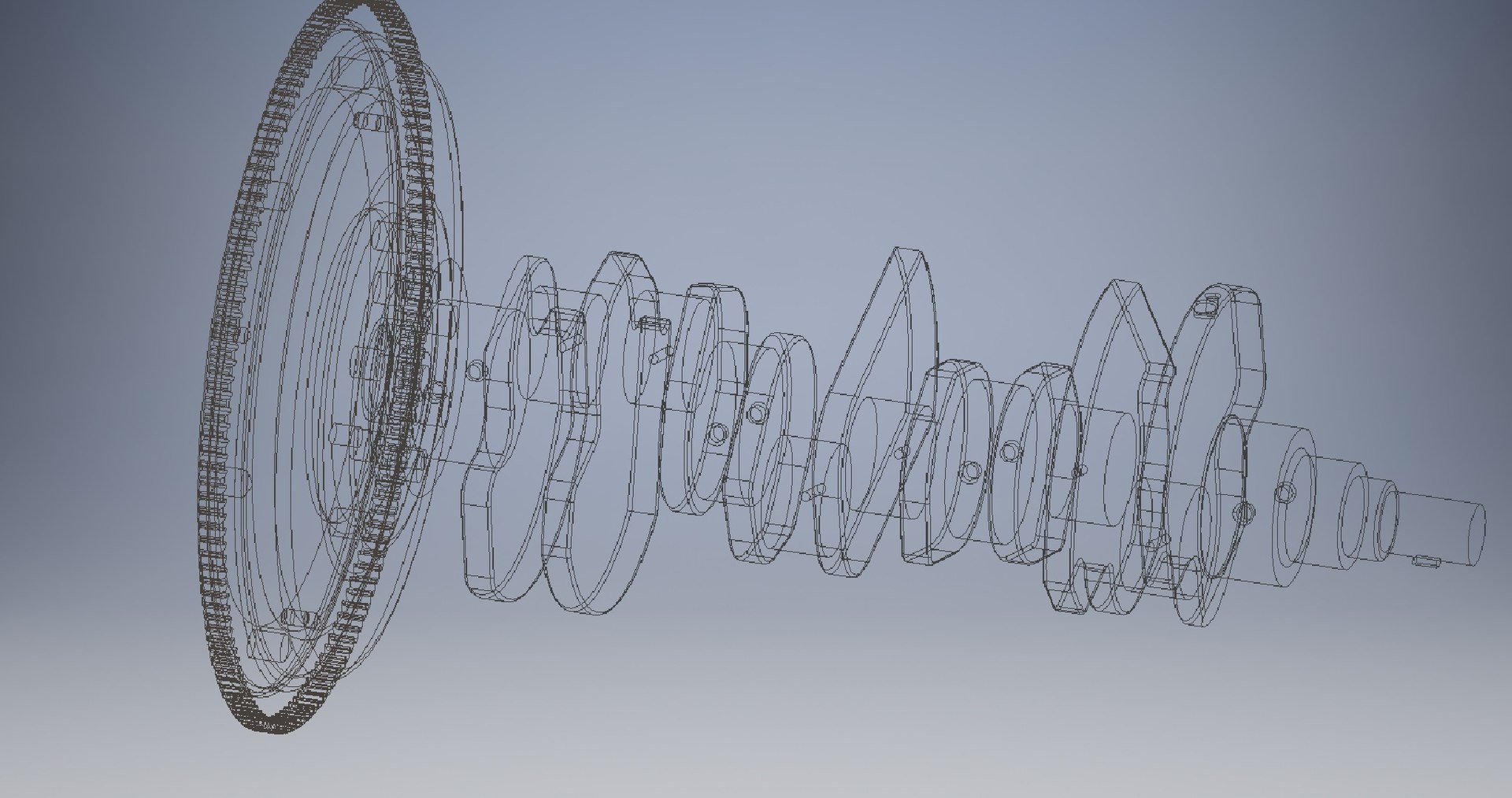 Crankshaft V6 Engine 3 3D - TurboSquid 2211287