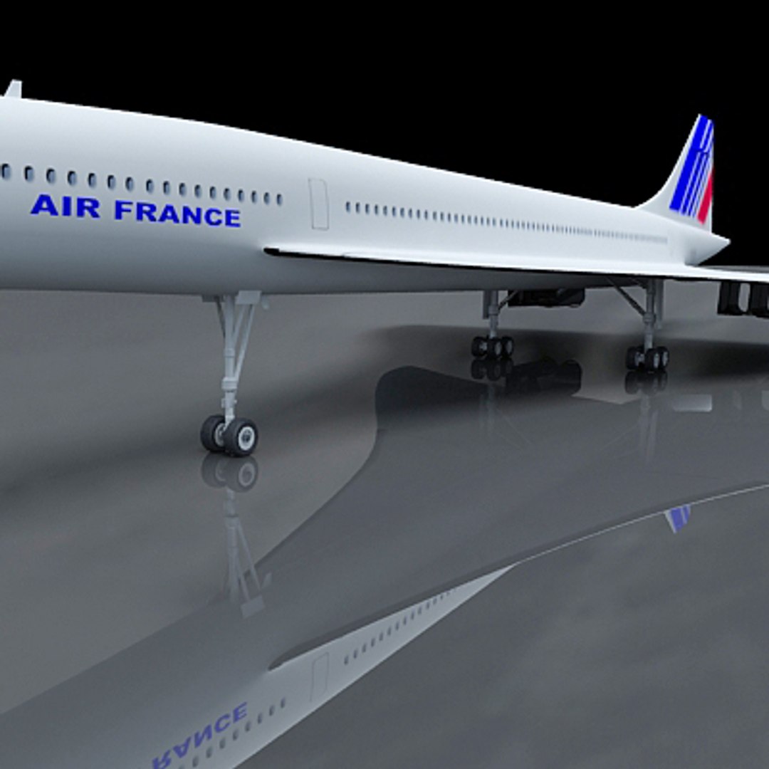3d Model Concorde Plane