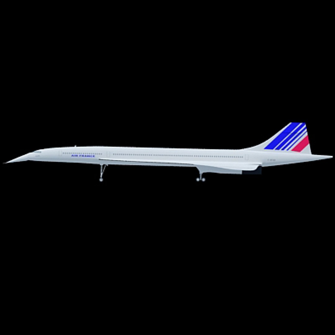 3d Model Concorde Plane