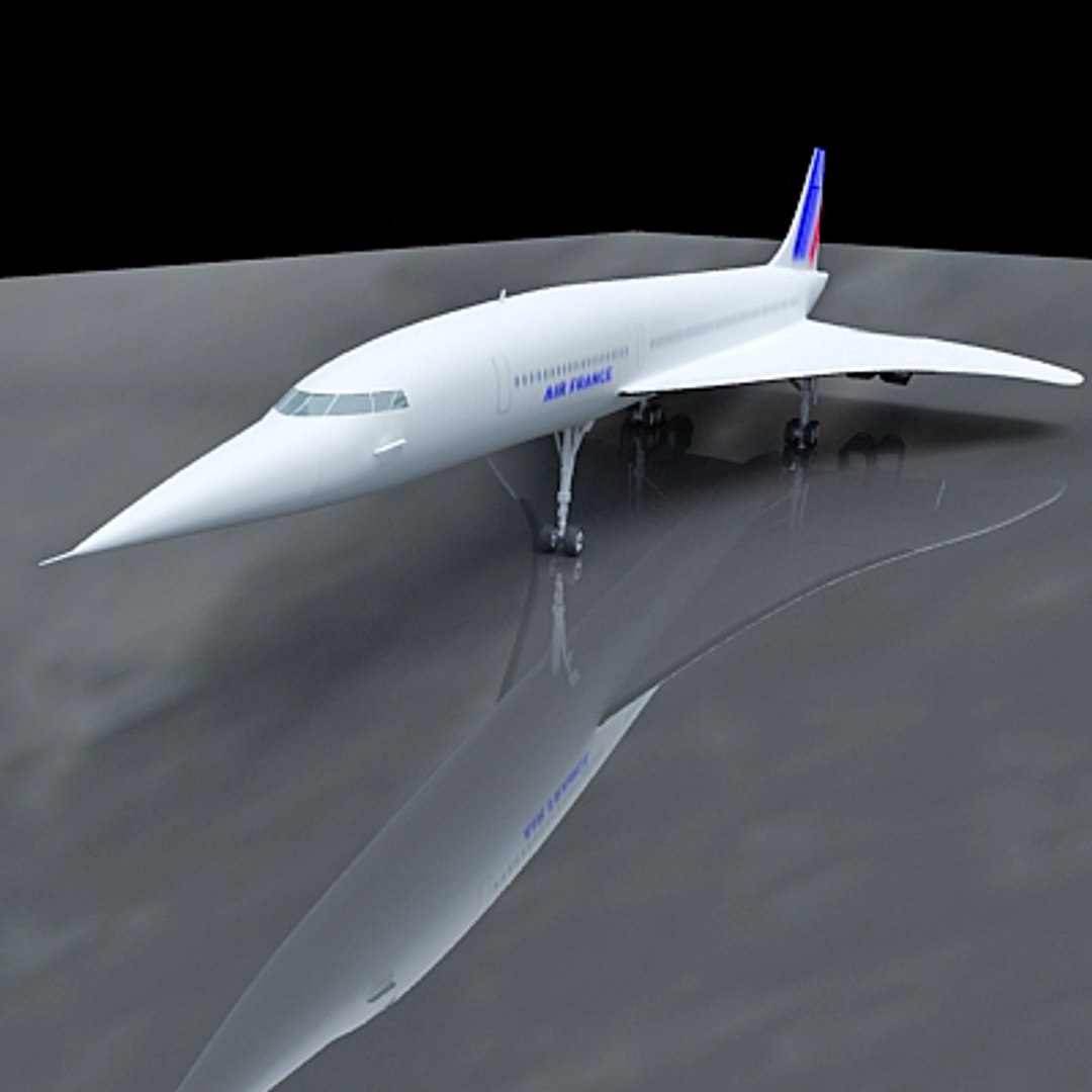 3d Model Concorde Plane
