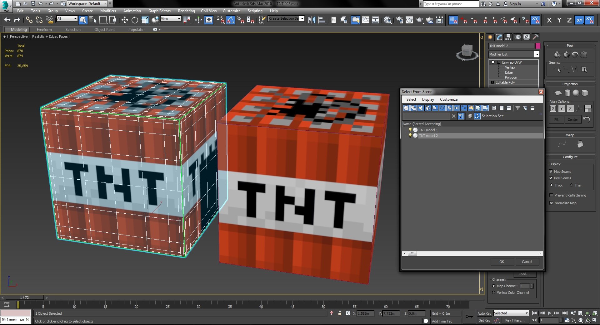 Minecraft Tnt Model - TurboSquid 1352152