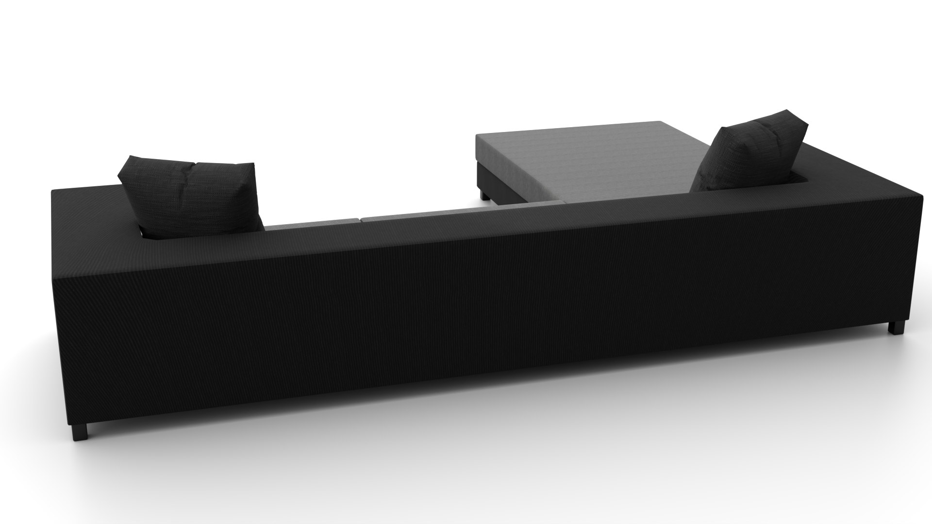 3D Modern L-Shaped Fabric Sofa Model - TurboSquid 2520164