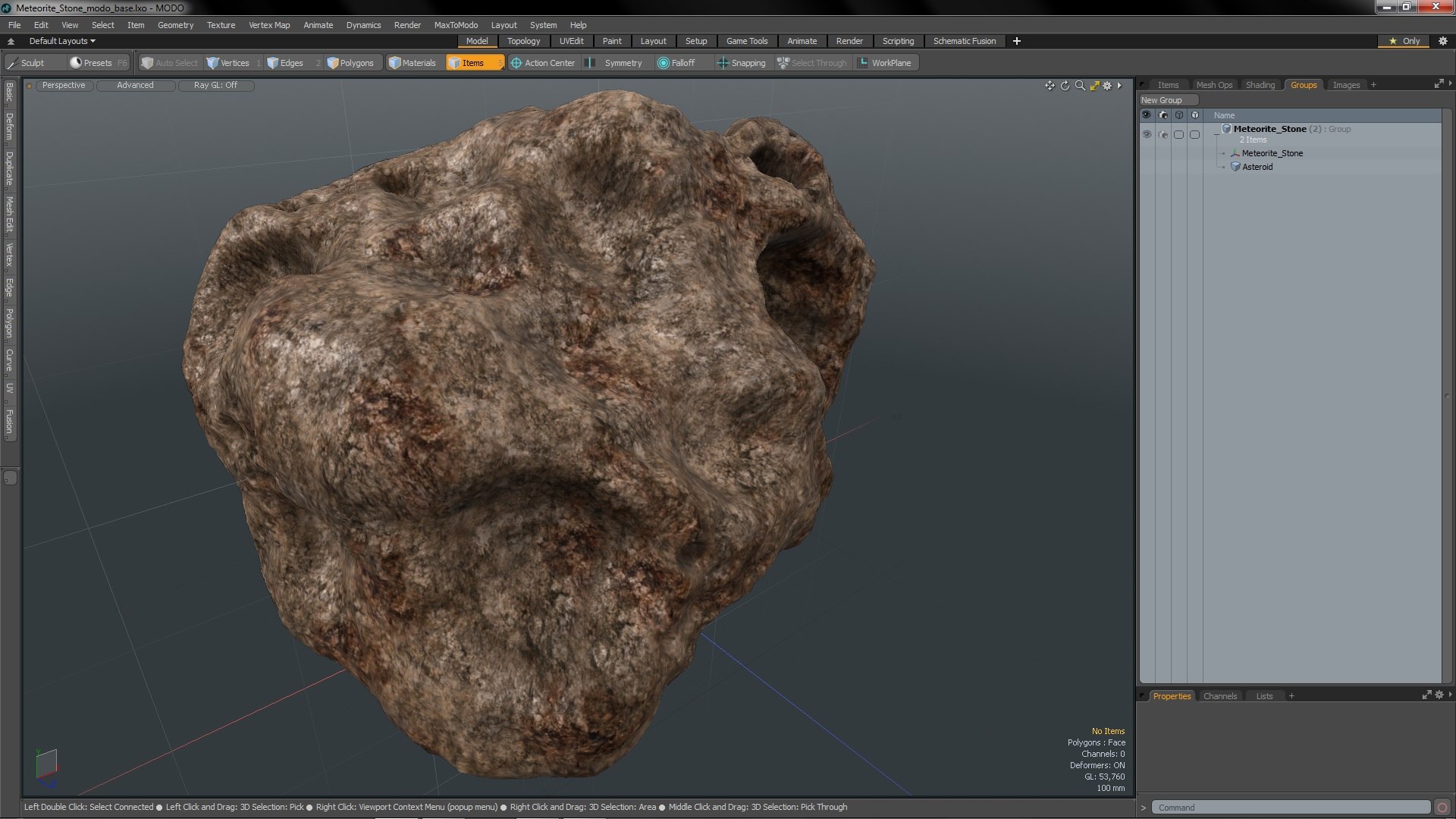 Meteorite Stone 3D Model - TurboSquid 2071245
