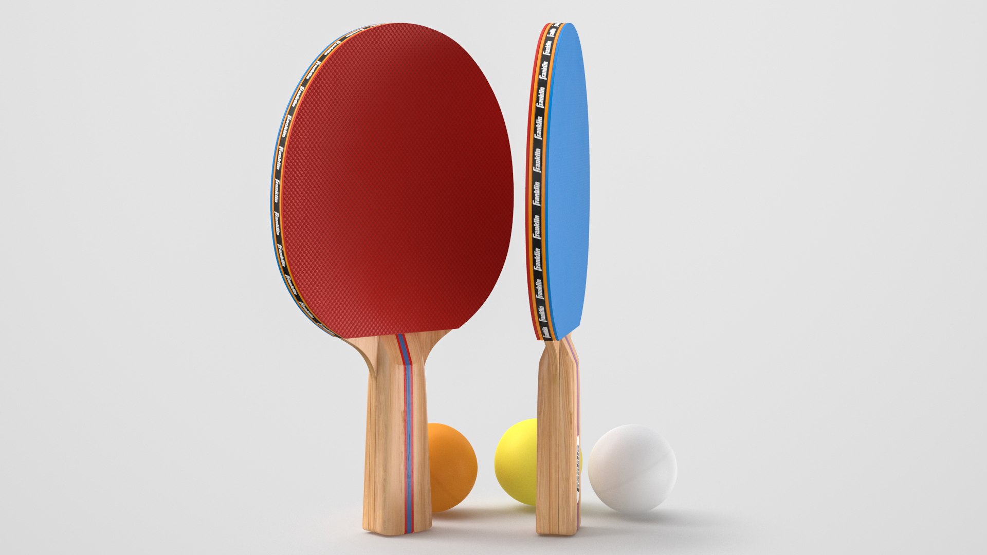 3D Ping Pong Paddles 02 - TurboSquid 1954689