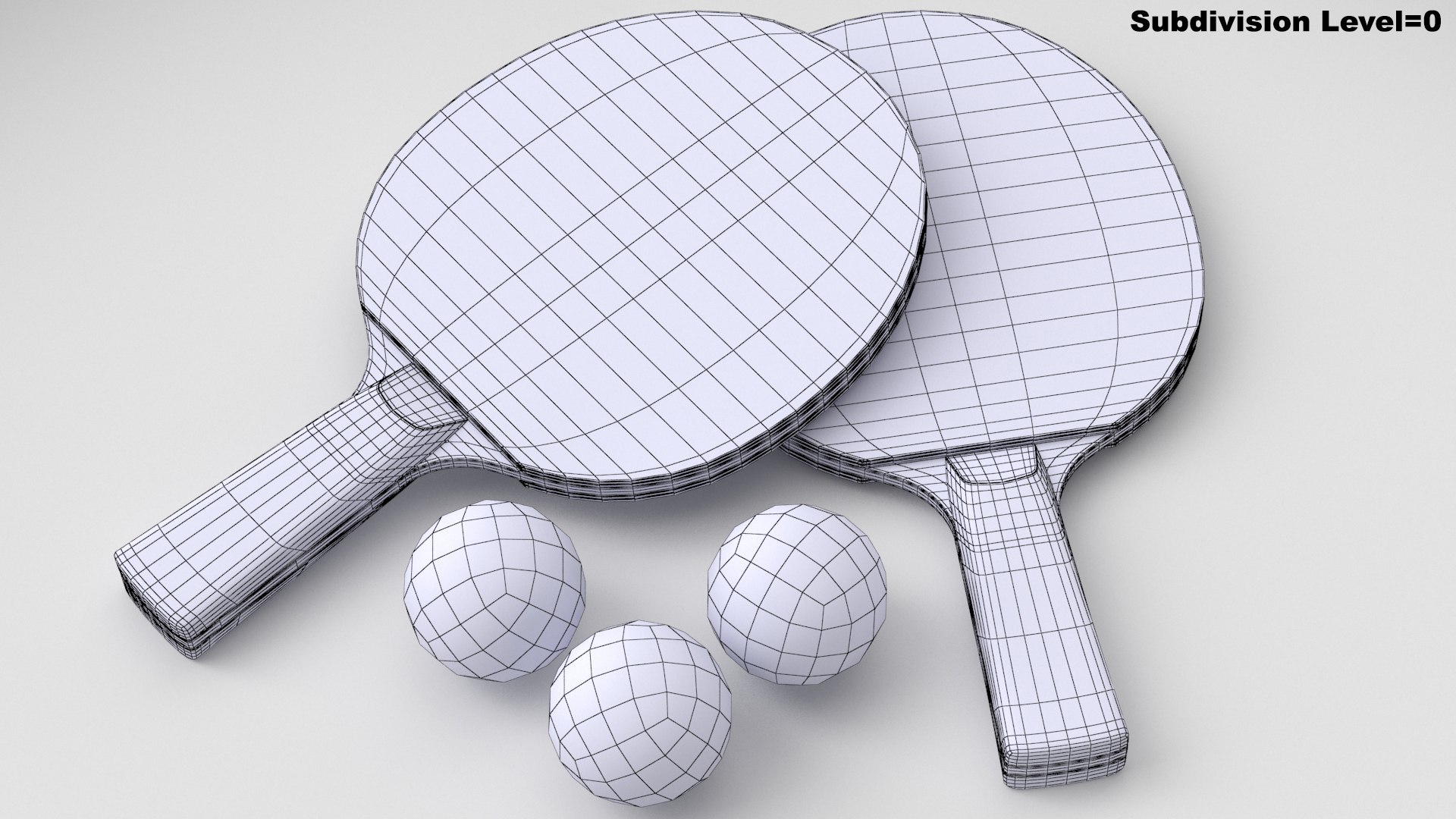 3D Ping Pong Paddles 02 - TurboSquid 1954689