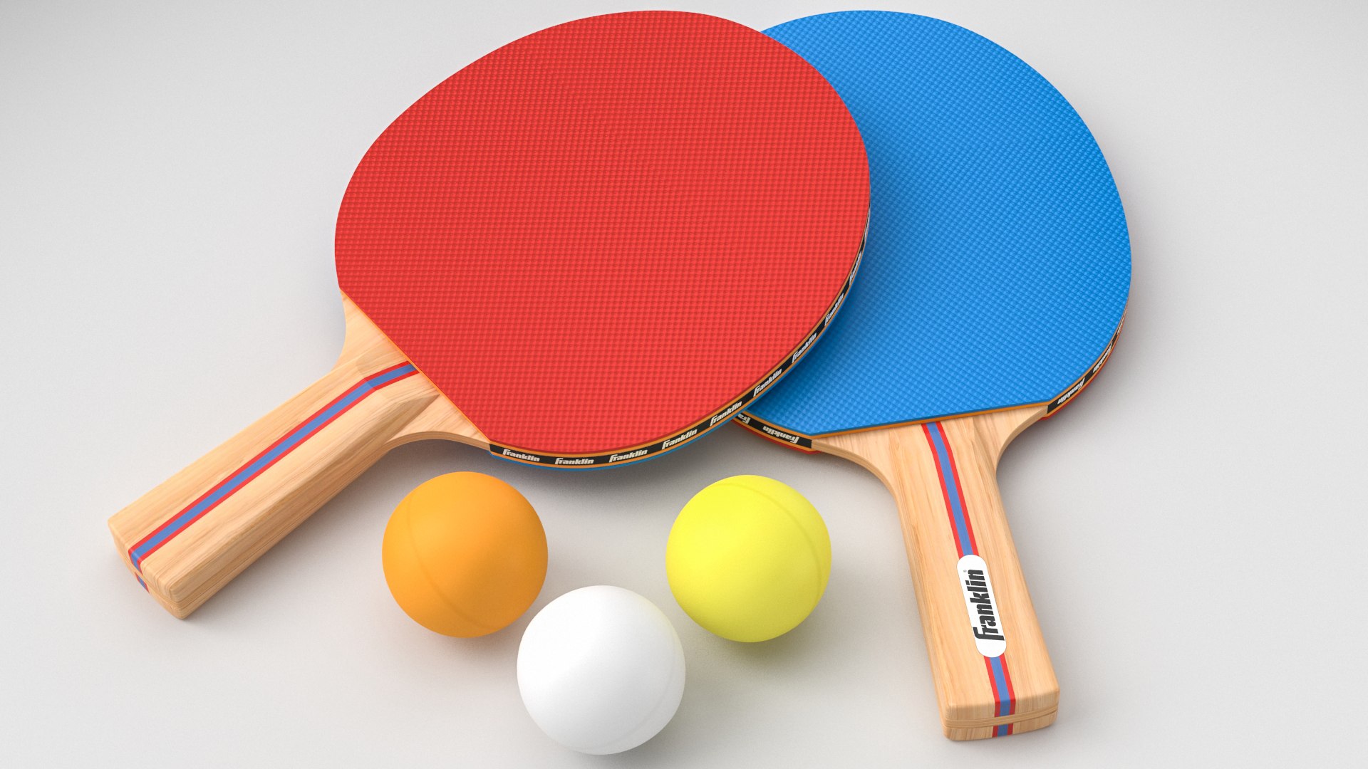 3D Ping Pong Paddles 02 - TurboSquid 1954689