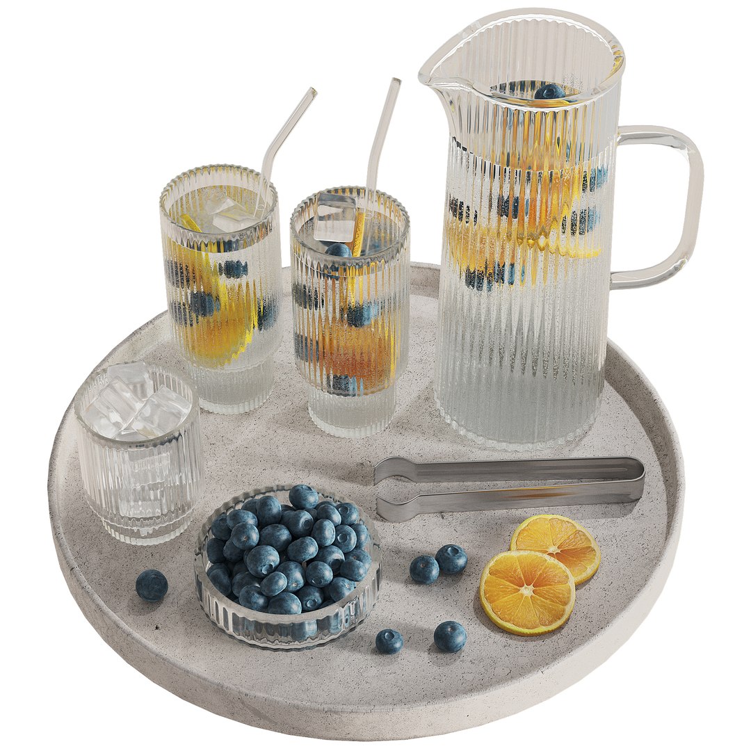 Refreshing Lemonade 3D Model - TurboSquid 2358301