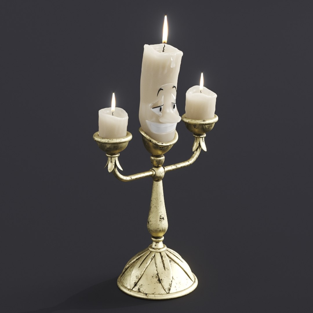 Candle Disney Model - TurboSquid 1545387