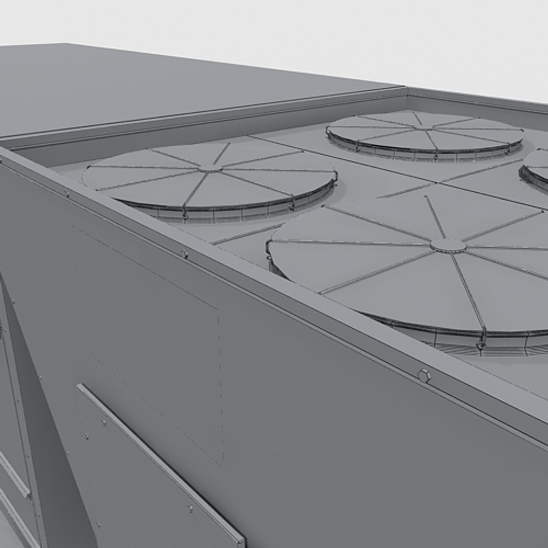Rooftop Hvac Cooler 5 3d 3ds