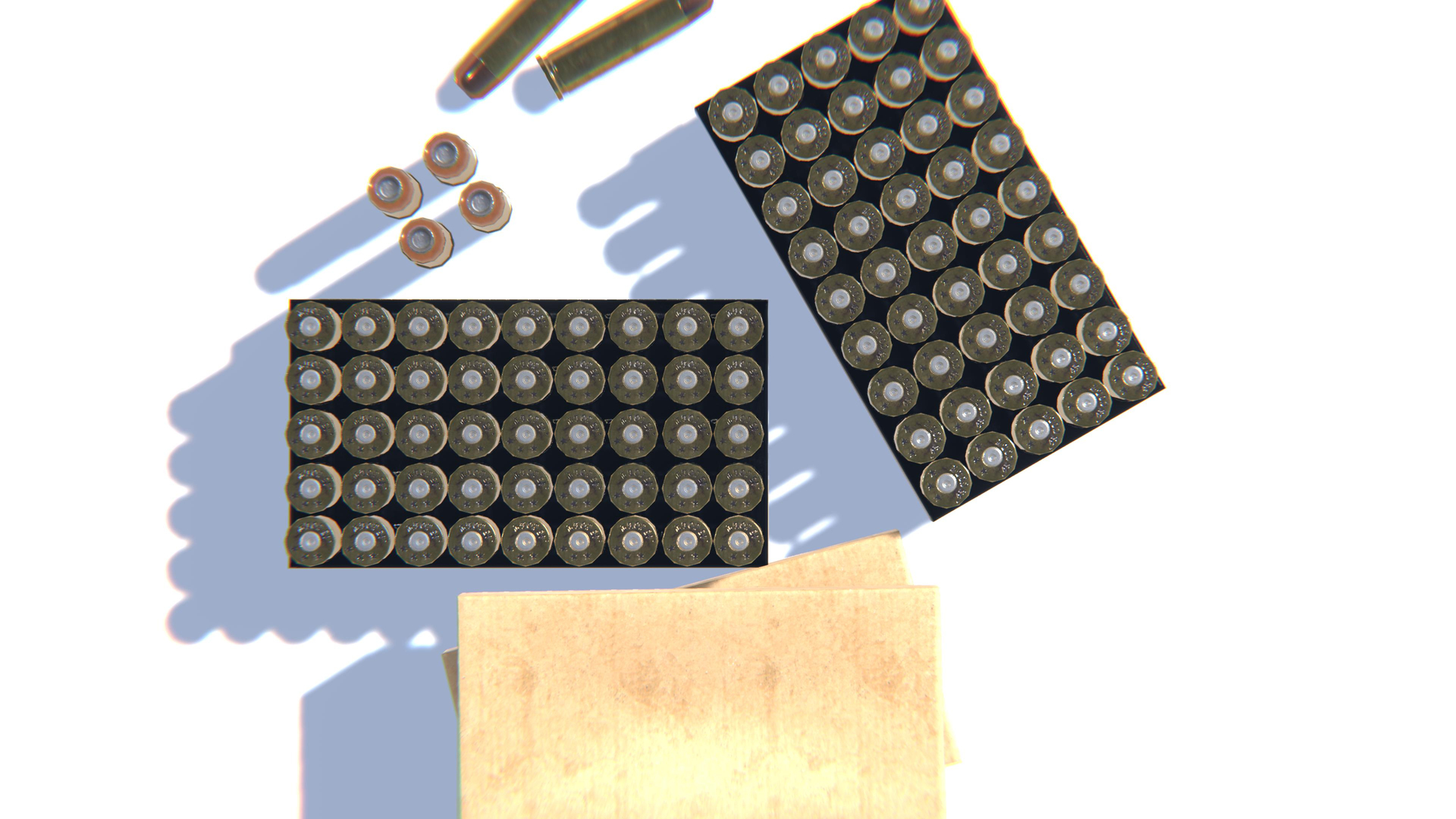 45Colt Ammo Pack Low-poly 3D model 3D model - TurboSquid 1800172