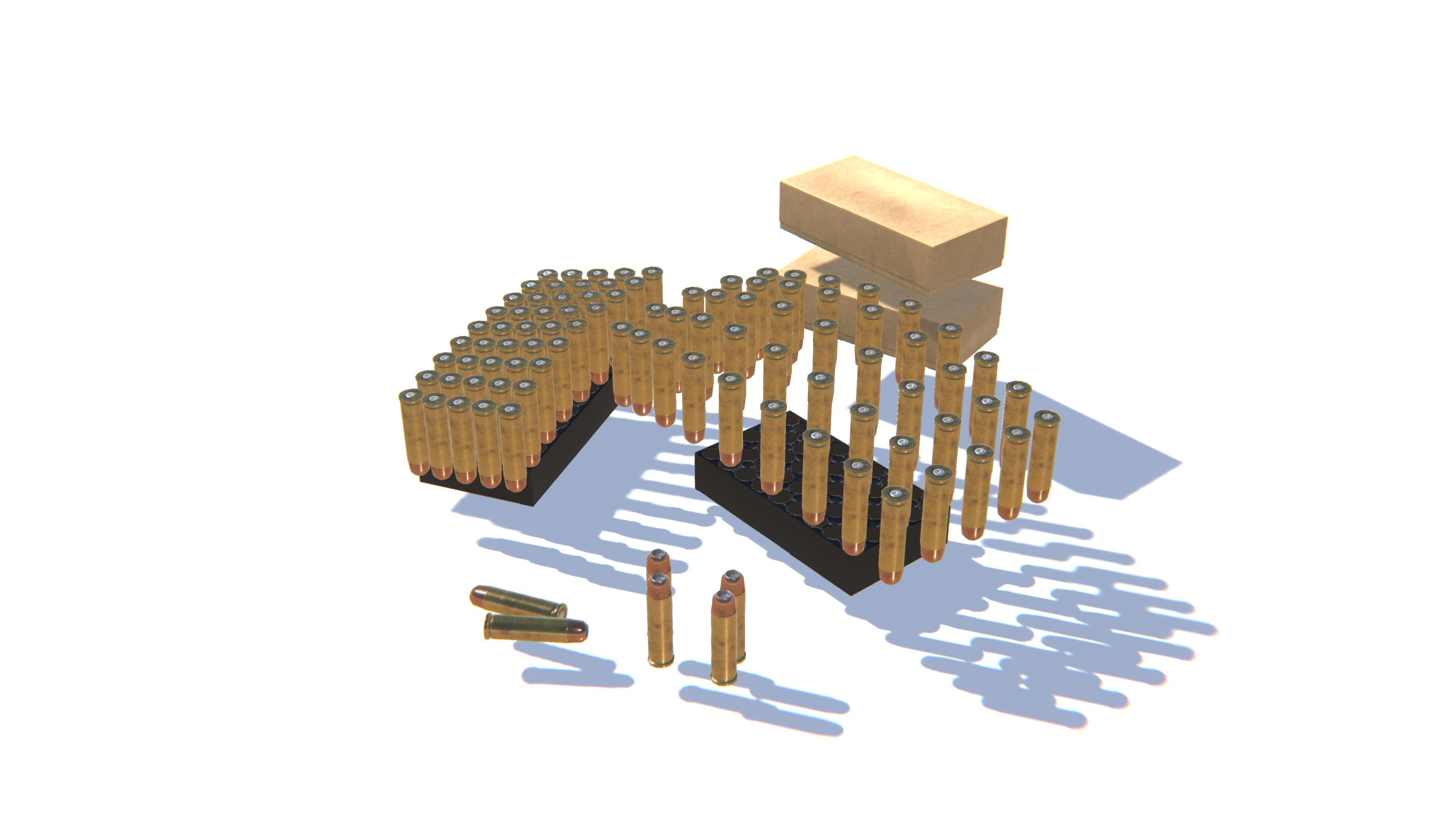 45Colt Ammo Pack Low-poly 3D model 3D model - TurboSquid 1800172