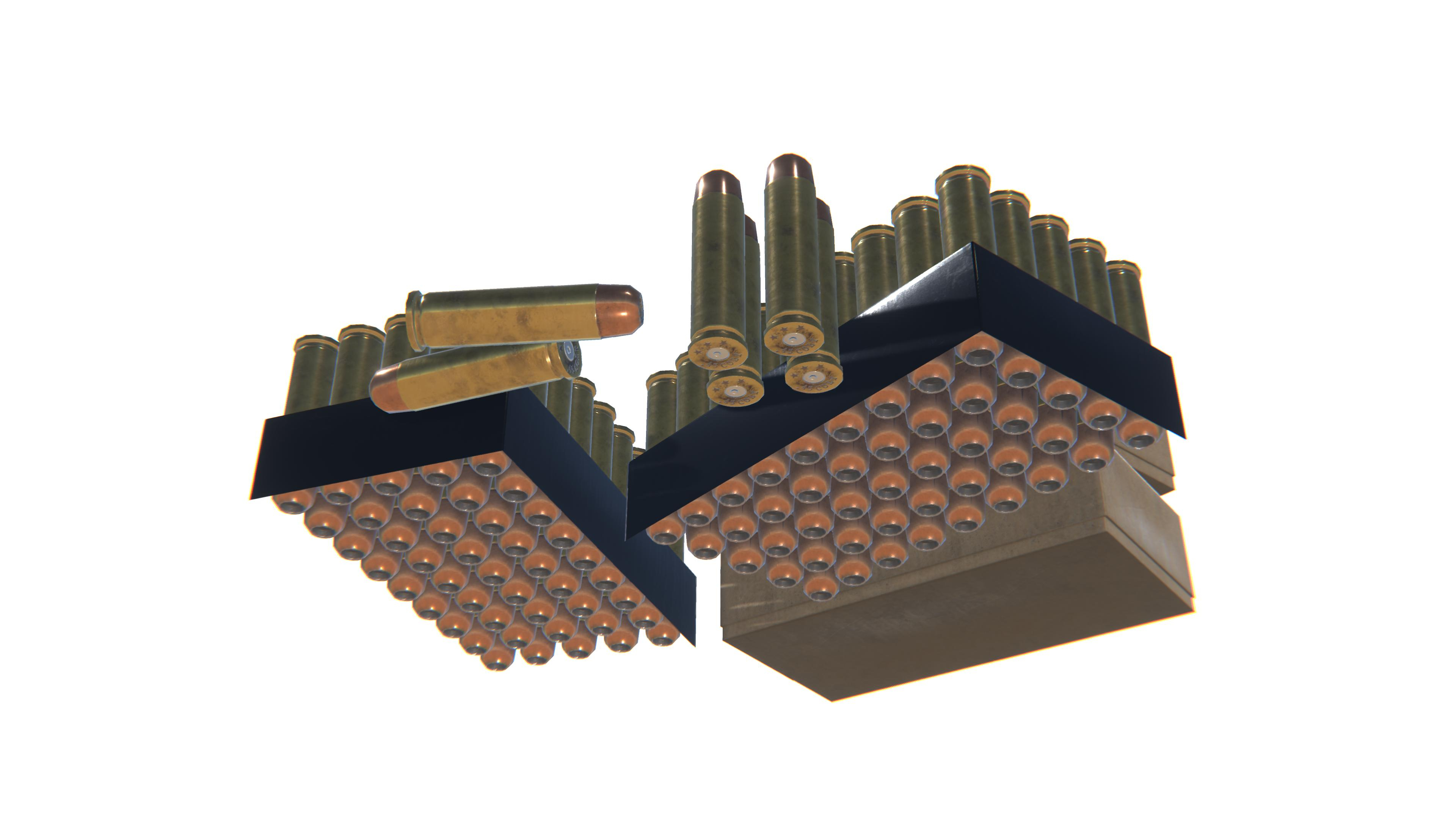 45Colt Ammo Pack Low-poly 3D model 3D model - TurboSquid 1800172