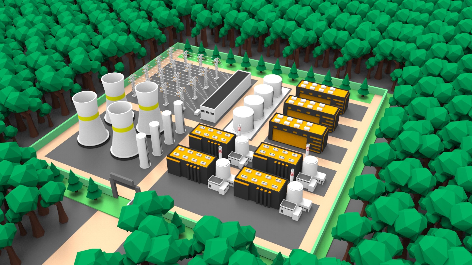 3d Model Power Plant