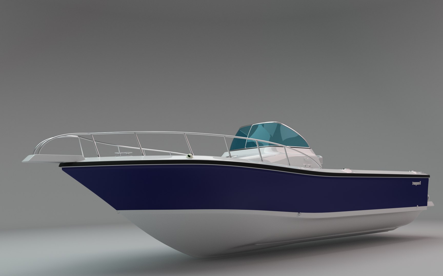 3D model walkaround boat freeport 26wa - TurboSquid 1381004