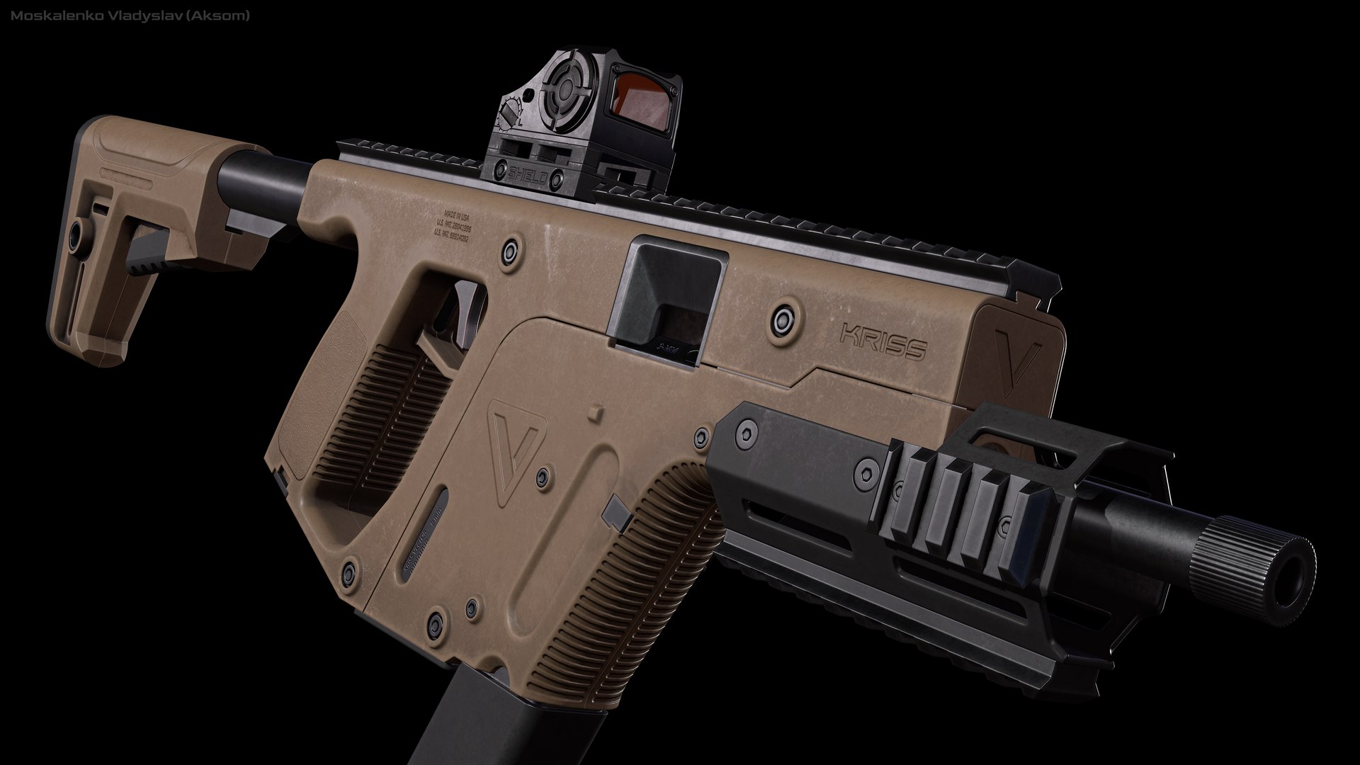 Kriss Vector And Textures 3D - TurboSquid 2026721