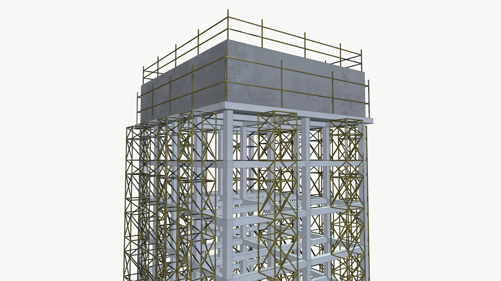 Construction Building 3D Model - TurboSquid 2370609