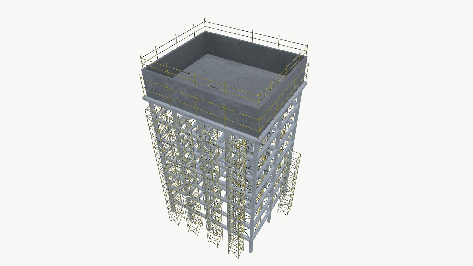 Construction Building 3D Model - TurboSquid 2370609
